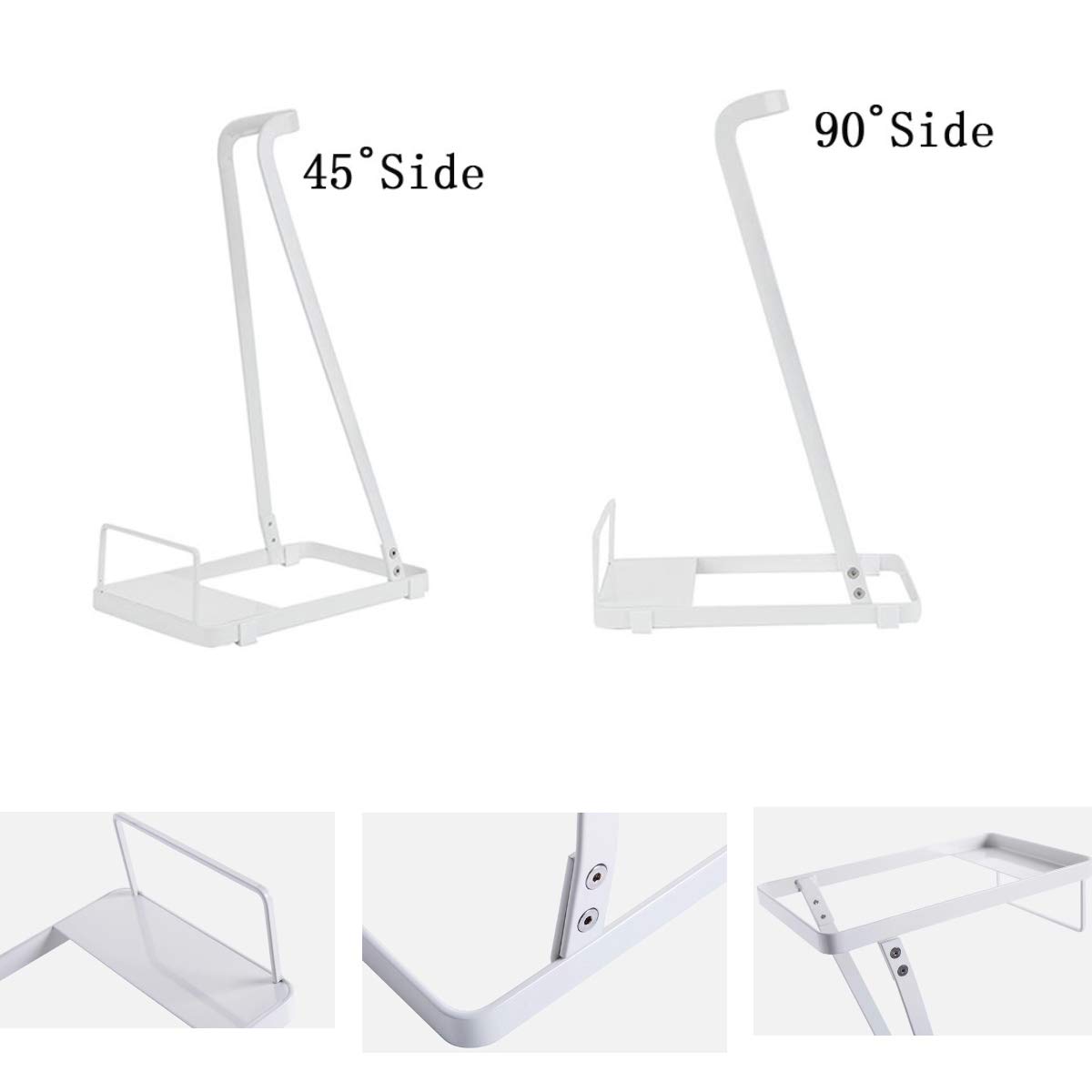 Organizers Vacuum Floor Stand for Dyson V6 V7 V8 V10,Handheld Vacuums Canister Vacuums and Rack Steel Support Lightweight Warehouse Storage Vacuum Stand (White)
