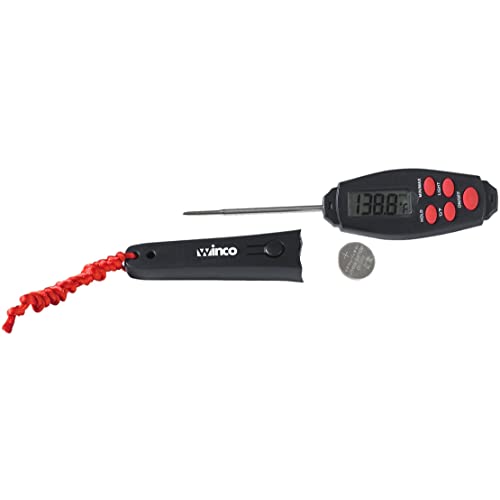 Winco 6-Inch Digital Thermometer with Backlight and 2-7/8-Inch Probe