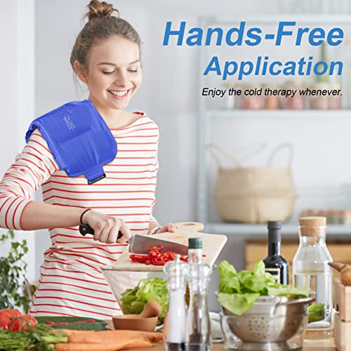 Relief Expert Ice Pack for Injuries Reusable(16" x 9") Gel Cold Pack for Lower Back, Shoulder, Knee, Hip Pain Relief, Cold Compress for Swelling, Bruises – Flexible