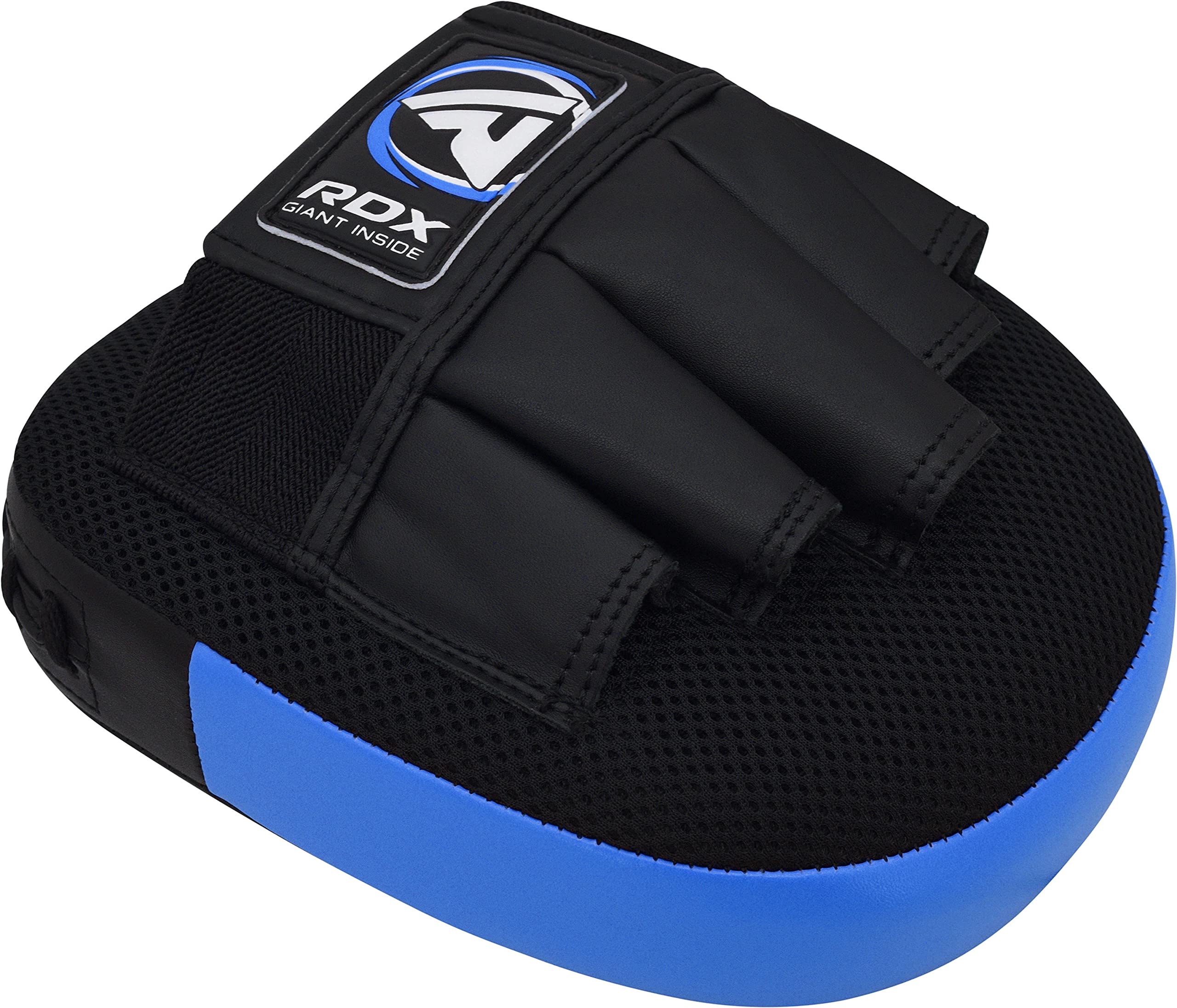RDX Kids Boxing Pads Focus Mitts, Maya Hide Leather Curved Junior Hook and Jab Target Hand Pads, Great for Youth MMA, Martial Arts, Muay Thai, Kickboxing & Karate Training, Coaching Strike Shield