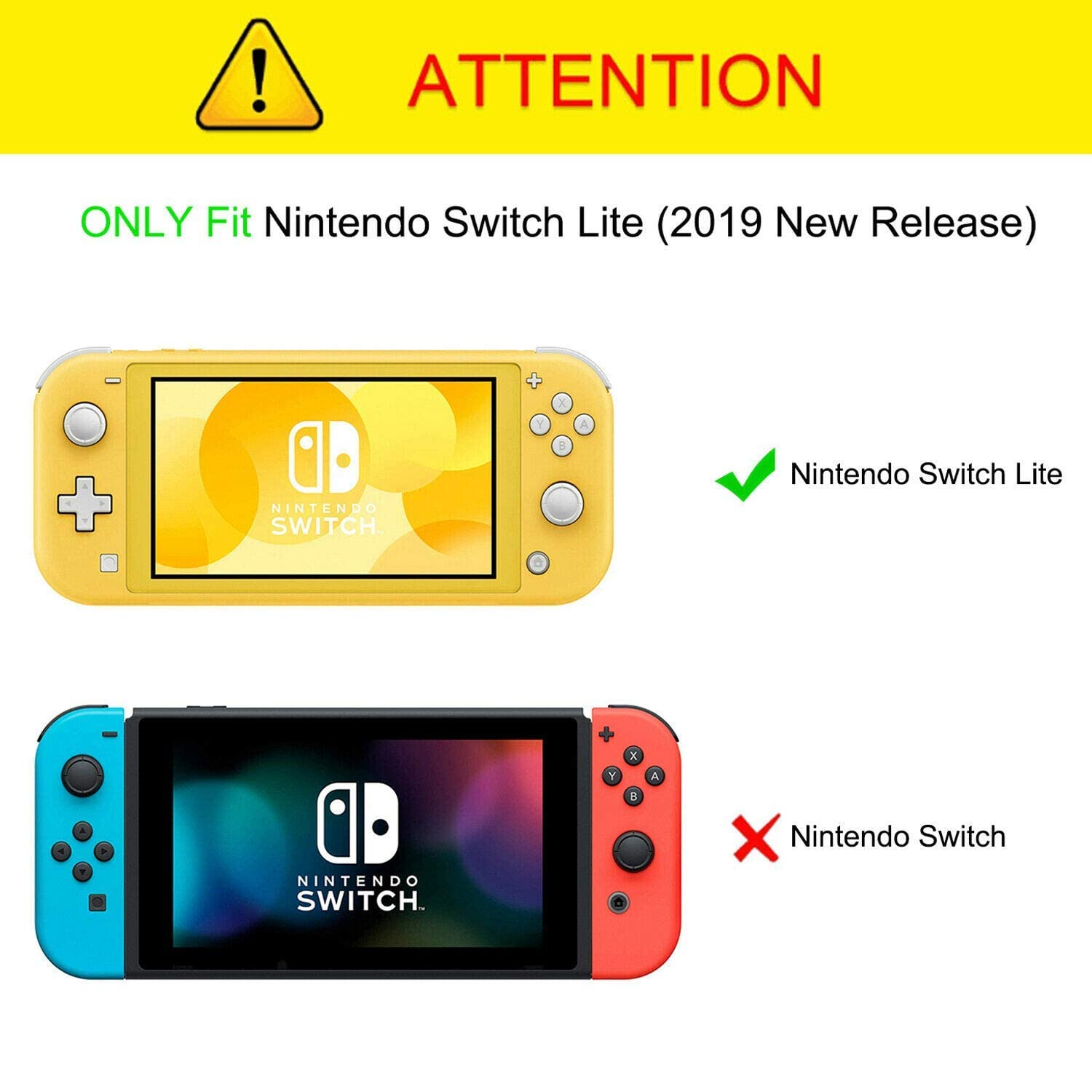 Vaparinckl Portable Protective Carrying Case for Nintendo Switch Lite, Hard Travel Accessories Kit Bundle Handbag with Card Slot, TPU Case Cover, PU Hard Case Cover, Tempered Glass Screen Protector