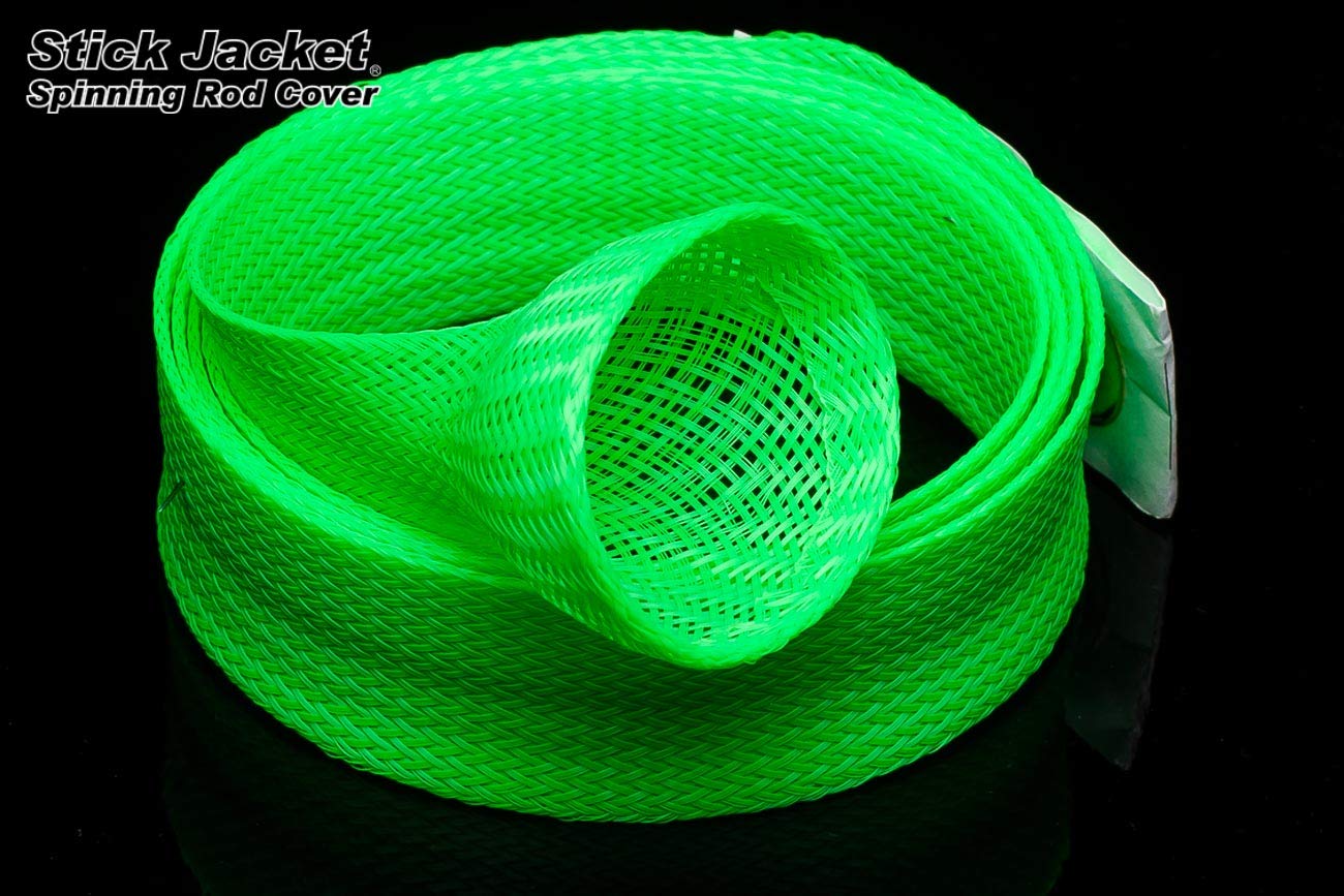 RITE-HITE Orin Briant Stick Jacket Fishing Rod Covers 3 Pack - Spinning Neon Green; Keep Your Rod Safe and from Getting Tangled…