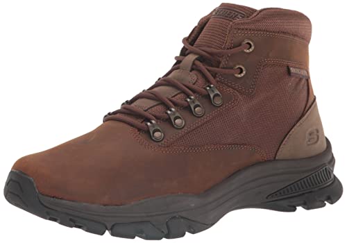 Skechers USA Men's mens Hiking Boot, Brown, 8.5 US