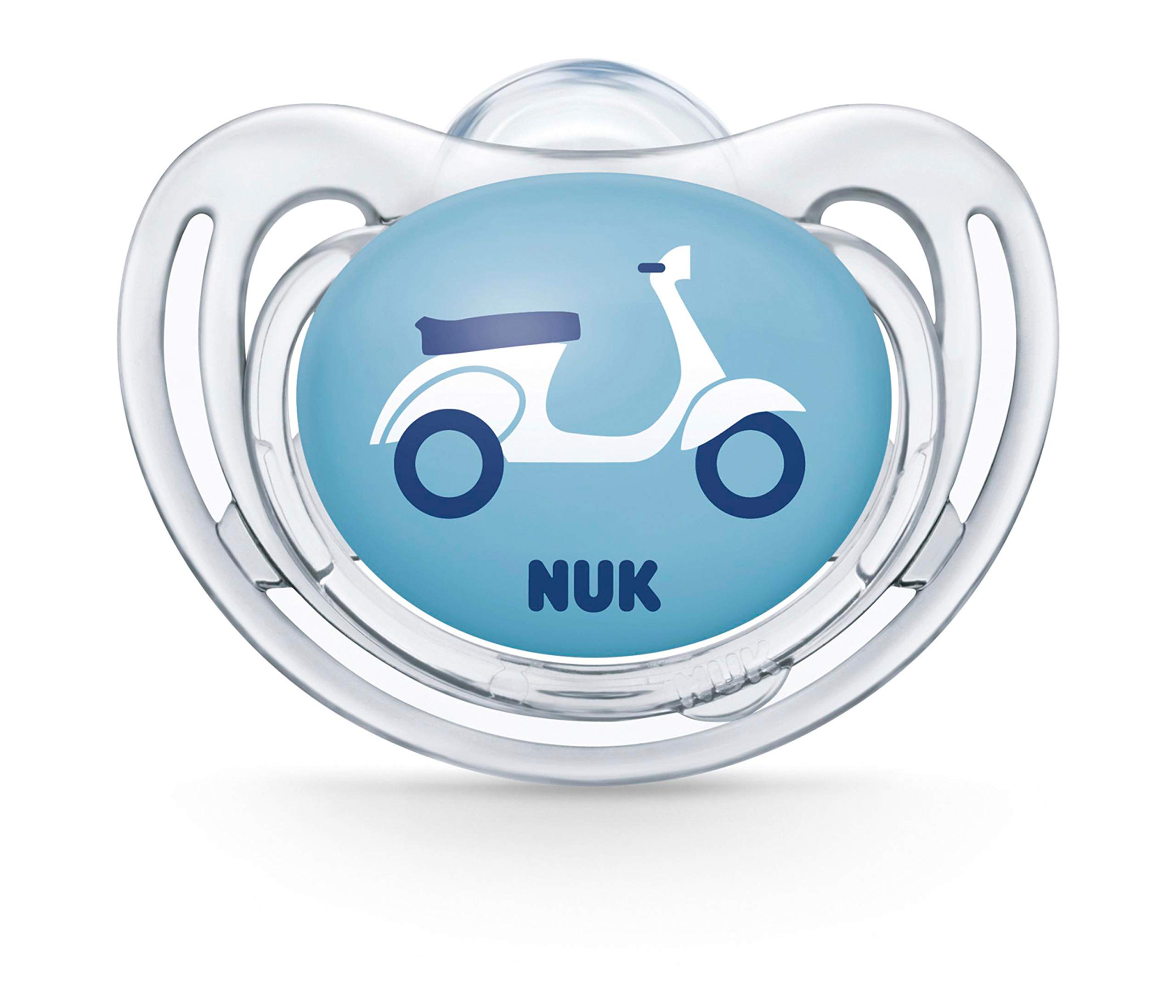 NUK Airflow Orthodontic Pacifiers, Boy, 6-18 Months, 2-Pack, Colors May Vary