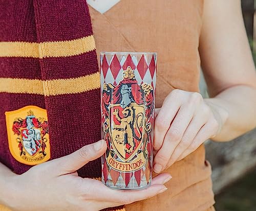Silver Buffalo Harry Potter Hogwarts House Crests 4-Pack Tumbler Set, 10-Ounces