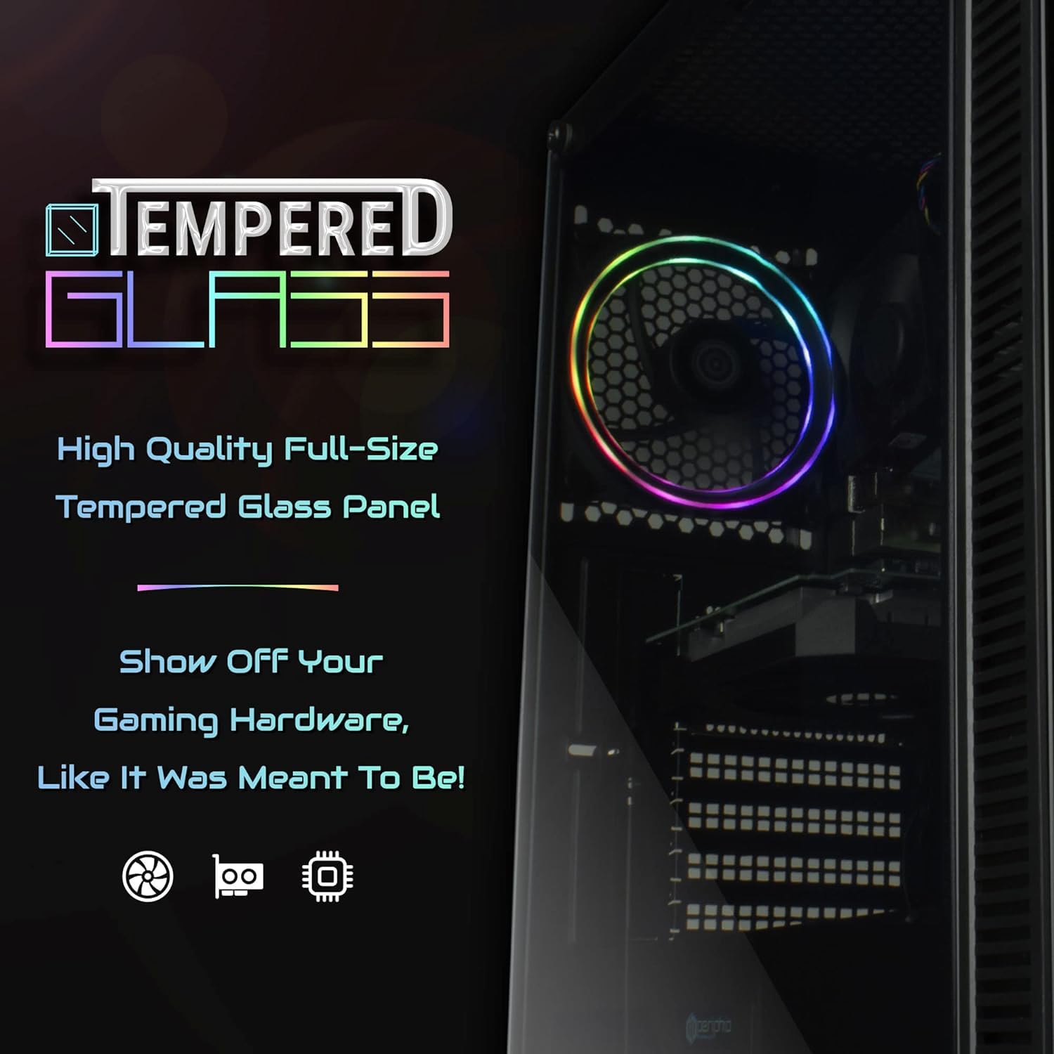 Periphio Hydra Prebuilt Gaming PC Computer - GeForce GT 1030 (2GB) Graphics | Intel Core i5-6500 (3.6GHz Turbo) | 1TB Solid State SSD | 16GB DDR4 RAM | Windows 10 Gaming Desktop | WiFi + BT (Renewed)
