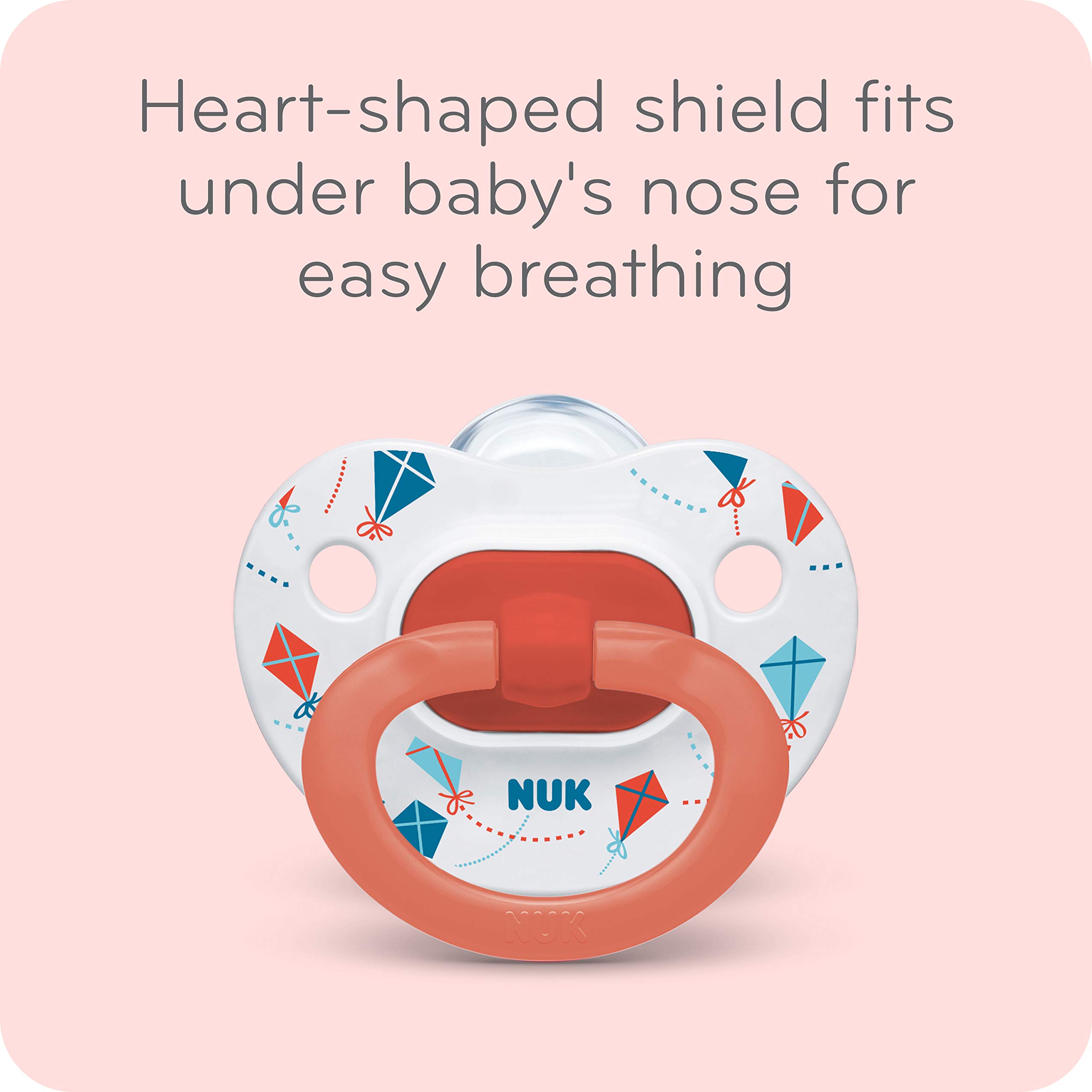 NUK Orthodontic Pacifier, 6-18 Months, 2-Pack, Baby Boys
