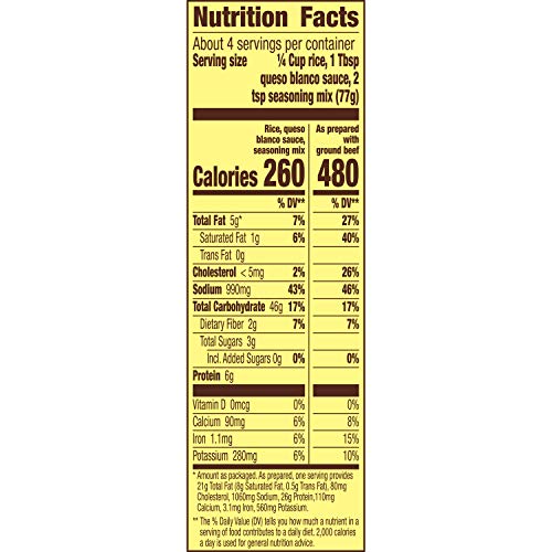 Old El Paso Burrito Bowl Kit, Seasoned Ground Beef, 11 oz (Pack of 8)