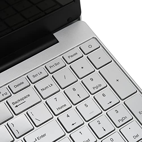 Zyyini Fingerprint Unlock Laptop, 15.6in 12GB RAM128GB ROM WiFi Laptop for Windows 10,Backlit Keyboard with Touchpad and Numeric Keypad,for Daily Use