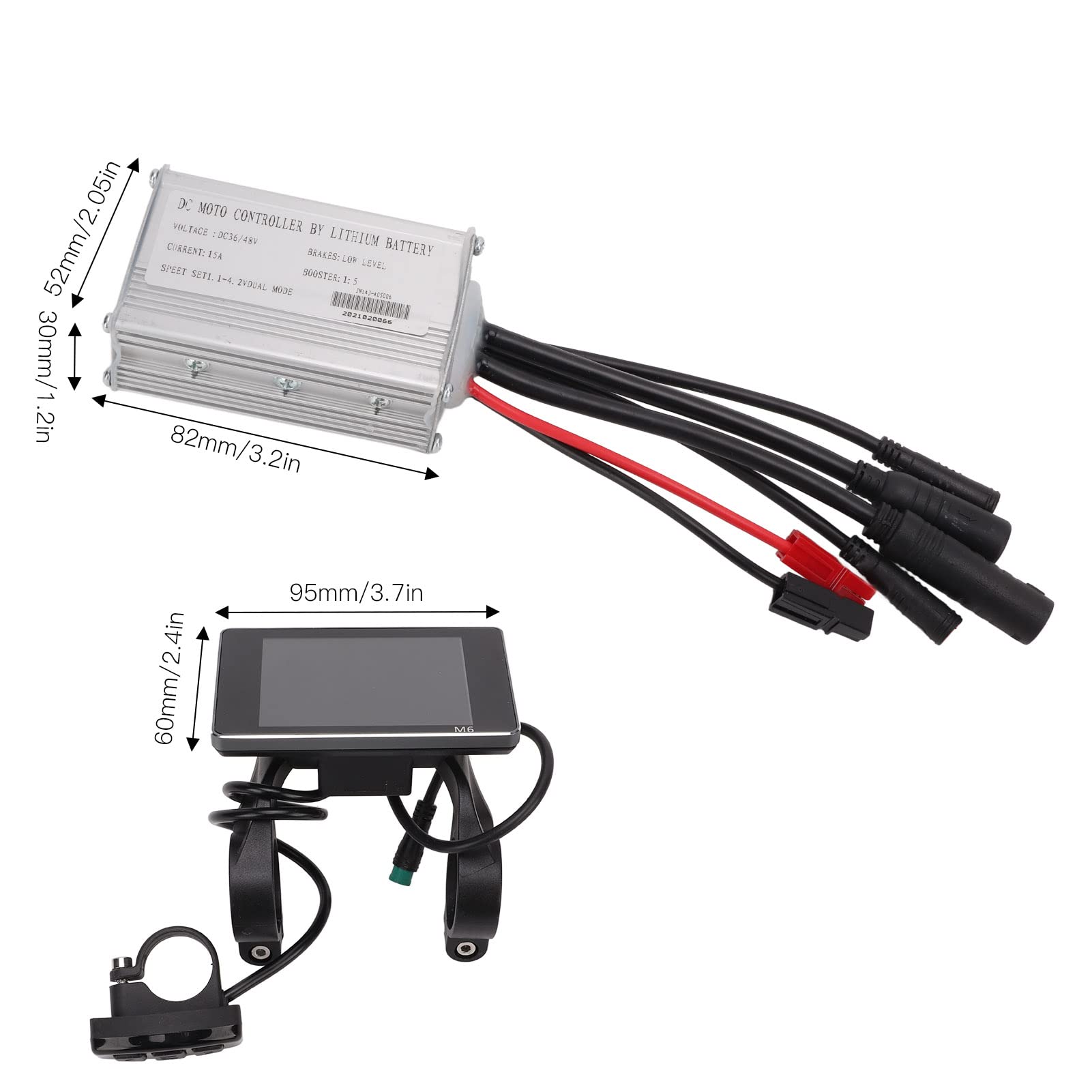 Uxsiya Electric Controller Kit, Bike Motor Controller Protective Waterproof for 250W Motor