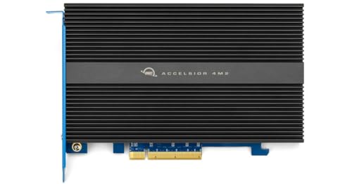 OWC Accelsior 4M2 PCIe NVMe M.2 SSD Adapter Card Compatible with Mac Pro 2019, Mac Pro 2010-2012, and PC Towers