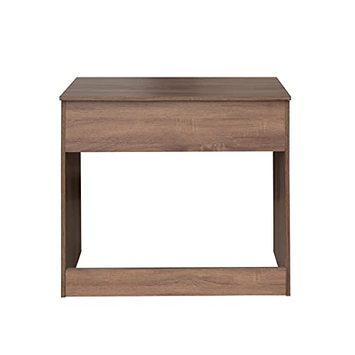 PATAWFFF Home Office Desks Full Wooden Computer Desk with 1 Drawer and 1 Keyboard Tray (Walnut) Home Furniture Office Desks/Work Surfaces