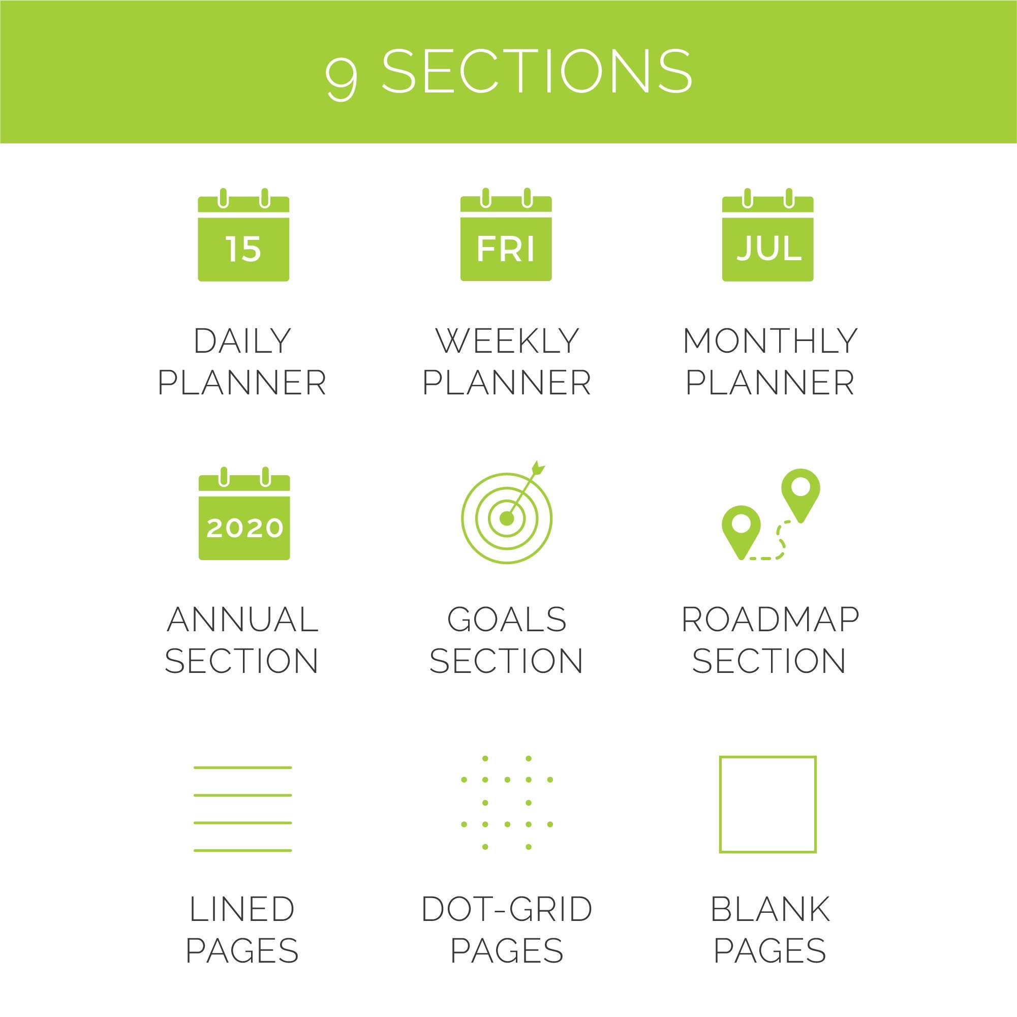 Rocketbook Smart Reusable Notebook, Executive Size Panda Planner with Daily, Weekly, & Monthly Pages, Midnight Blue, (6" x 8.8")