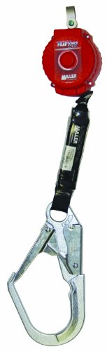 Miller by Honeywell TurboLite 6-Foot Personal Fall Limiter with Unit End Steel Carabiner & Lanyard End Steel Locking Snap Hook (MFL-1-Z7/6FT), Red