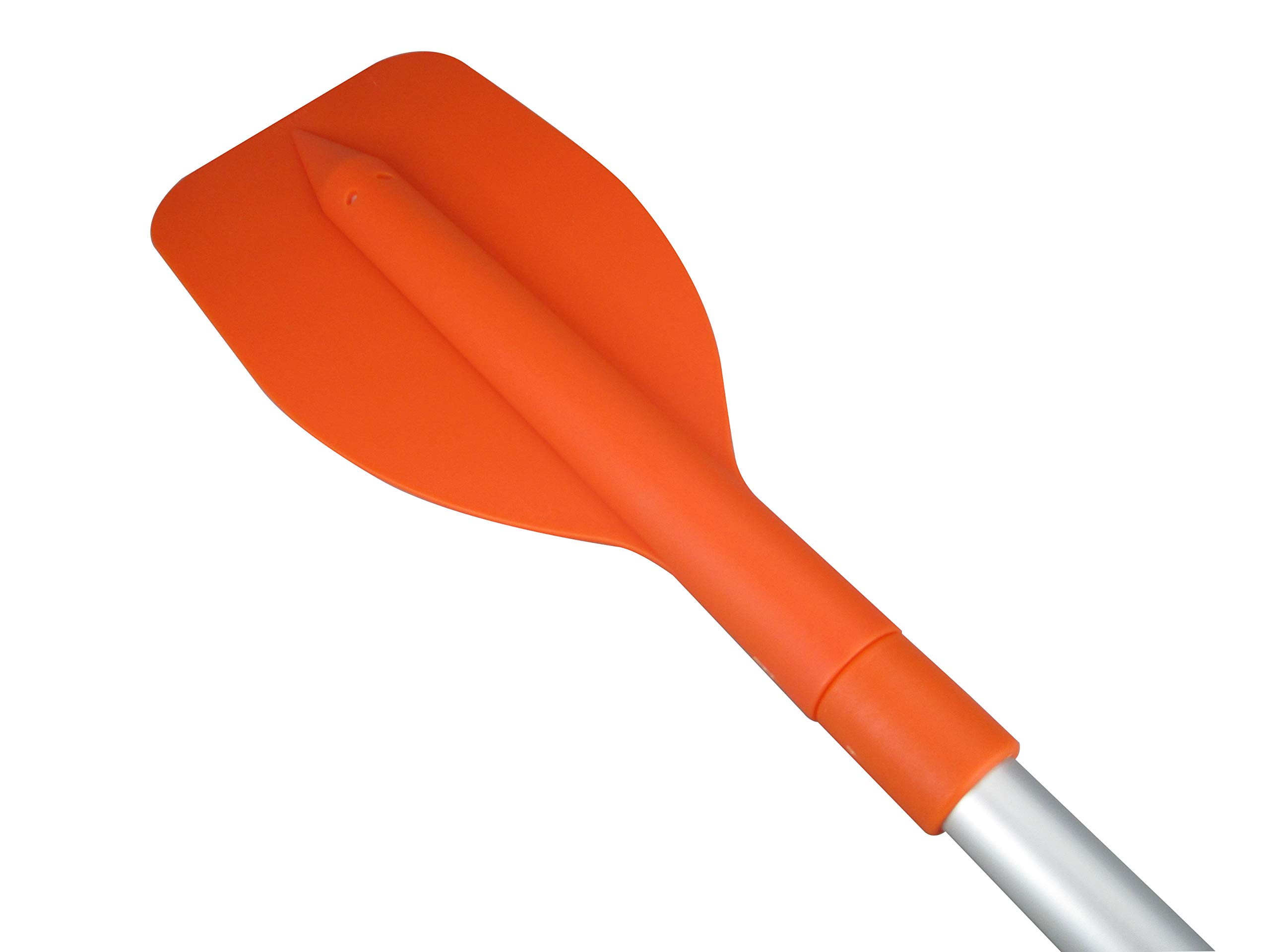 Pactrade Marine Boat Kayak Raft Set of 2 Mini Telescopic 21'' - 42'' Paddle Orange Blade Round Grip No Direction Limit (2 pcs)