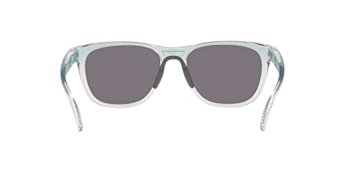 Oakley Women's OO9473 Leadline Square Sunglasses, Blue Ice/Prizm Grey Polarized, 56 mm