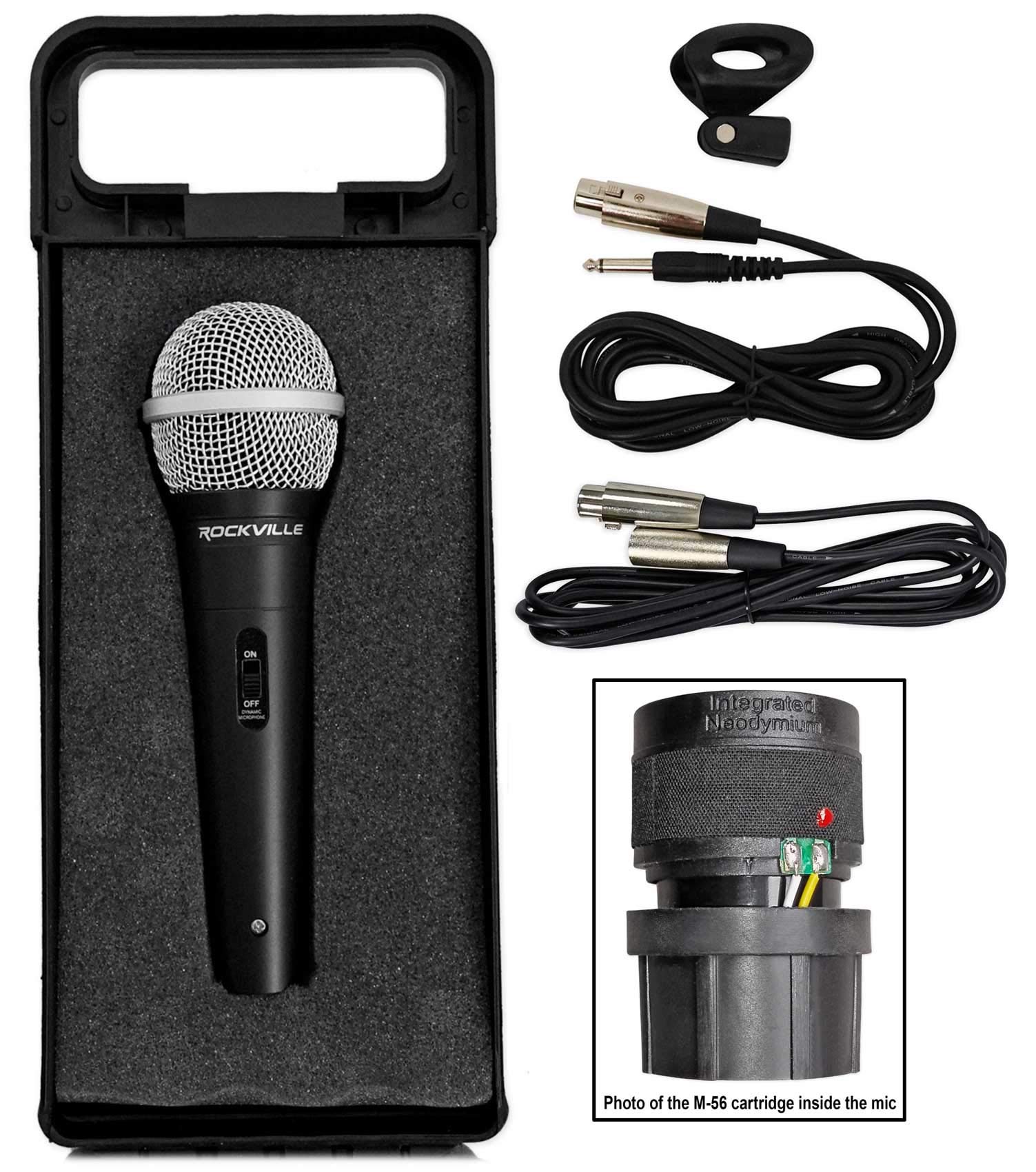 Rockville Go Party X10 Dual 10" Rechargeable Karaoke Machine System + (3) Mics