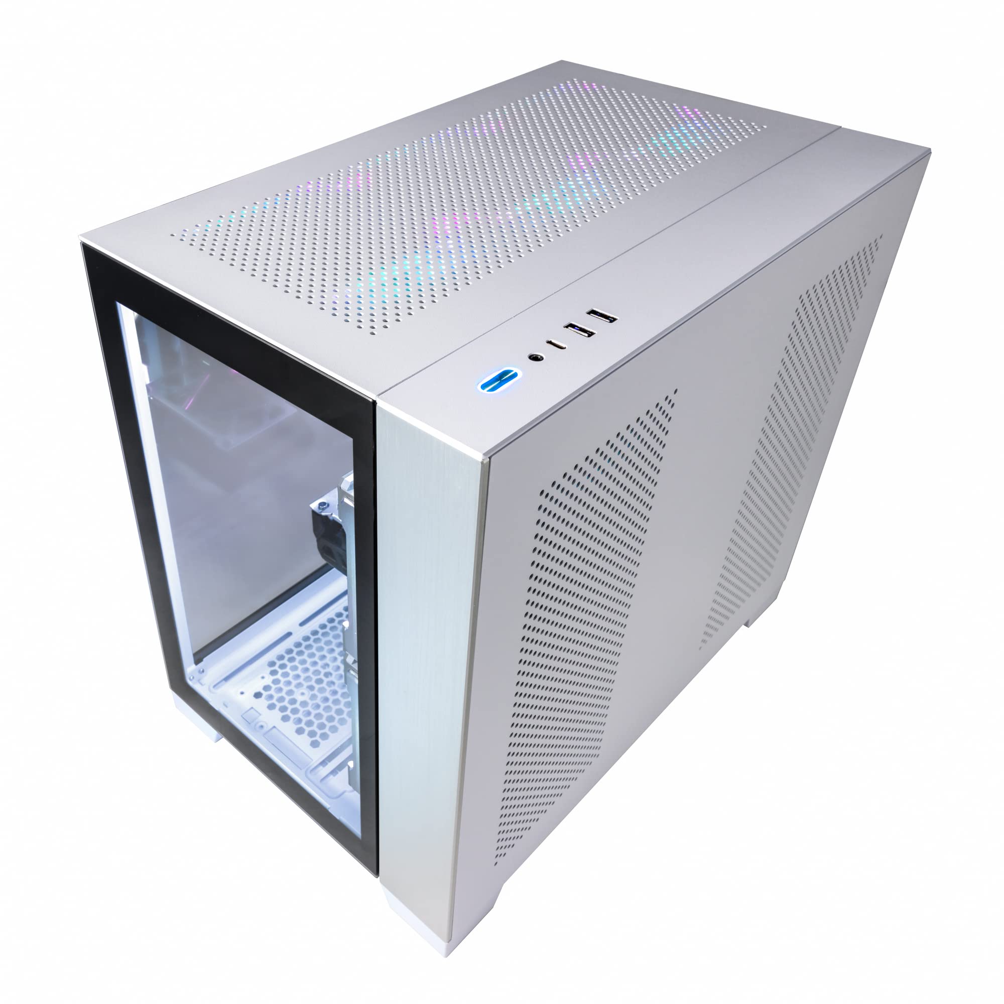 Velztorm Mini Lux Gaming Desktop PC (AMD Ryzen 9 5950X 16-Core, Radeon RX 7900 XTX, 64GB RAM, 2TB PCIe SSD + 6TB HDD (3.5), WiFi, USB 3.2, HDMI, Display Port, Win 10 Pro)