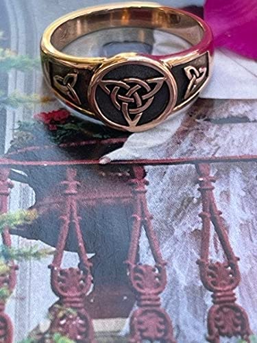 Solid Copper Celtic Ring #CTR3811-3/8 of an inch wide. Available in sizes 6 thru 9. (8)