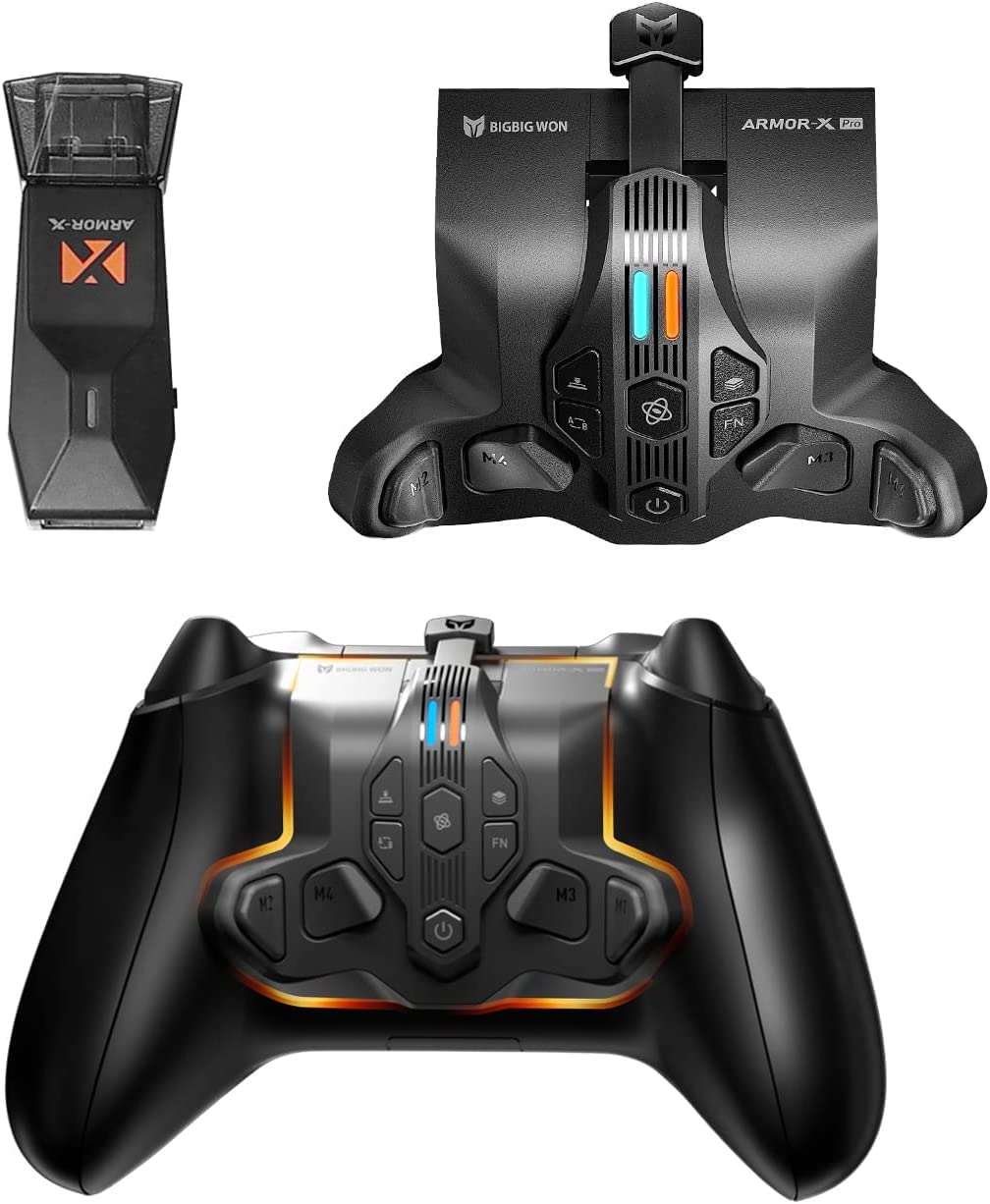 Wireless Xbox Back Button Attachment for Xbox Series S/X Controller, Controller Paddles for Xbox Series S/X/Xbox One/PS4/Switch/PC, Motion Control/Turbo/Macro/Audio (Pro Version) Black