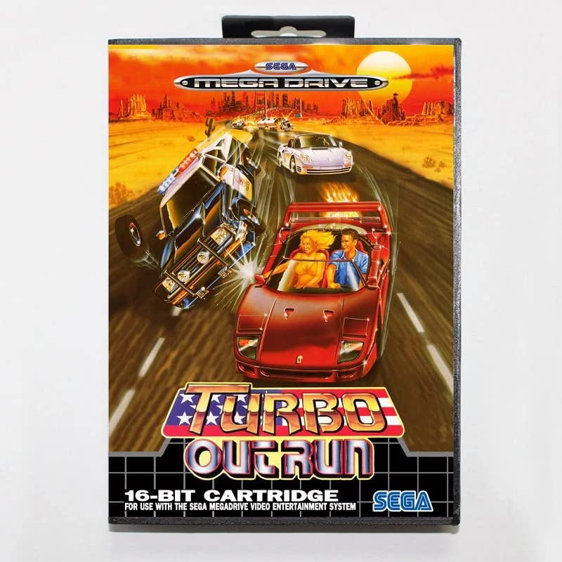 Turbo Outrun For 16 Bit Sega MD Game Card For Mega Drive For Genesis Video Console With Retail Box ( JAP SHELL )