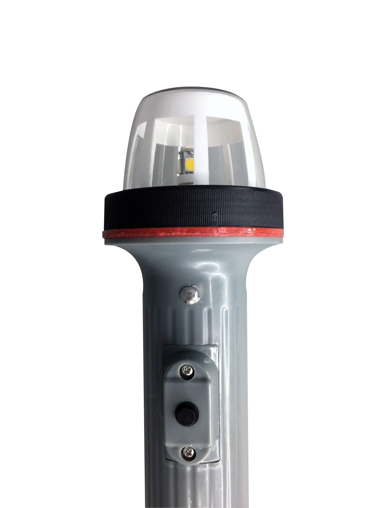 Pactrade Marine Boat Canoe Kayak Portable Battery Operated 20'' All Round Anchor/Stern LED Light with C-Clamp Mount
