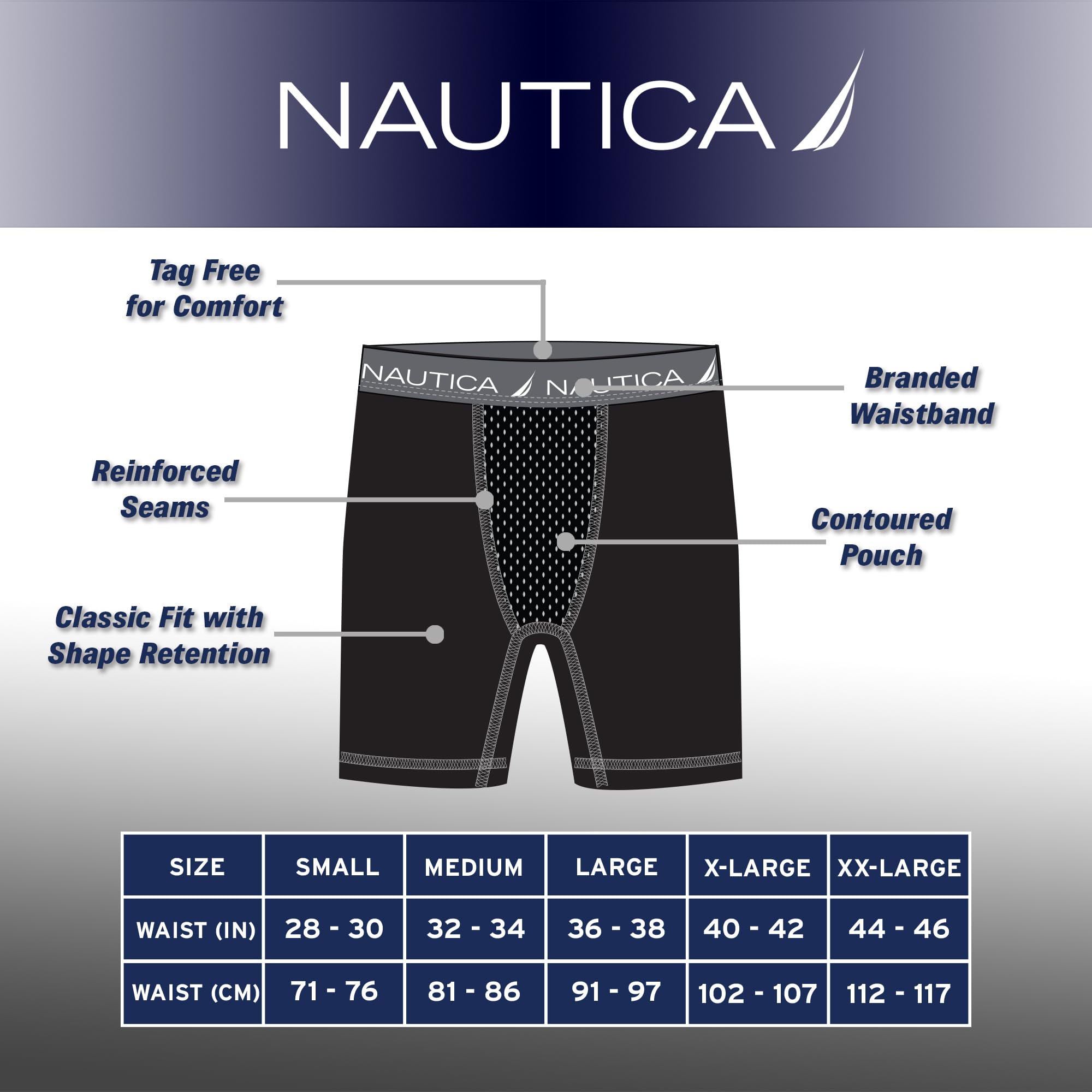 Nautica 3-Pack Mens Base Layer Short, Breathable Performance Compression Shorts Men, Biker Shorts Thigh Chafing Prevention (Medium, Black/Black/Grey)