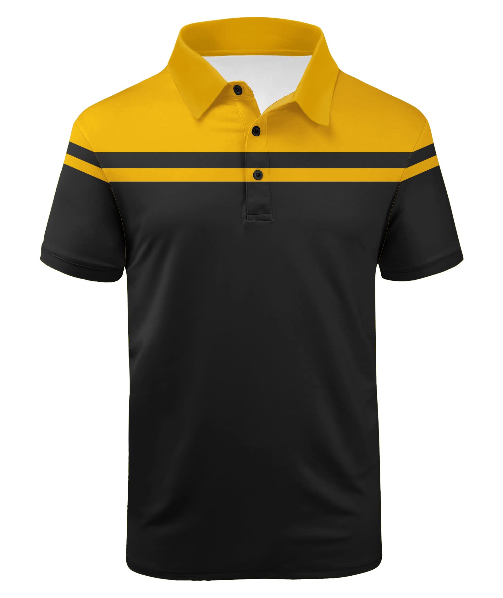 V VALANCH Mens Golf Shirt Dry Fastly Short Sleeve Polo Shirts for Men Regular Fit