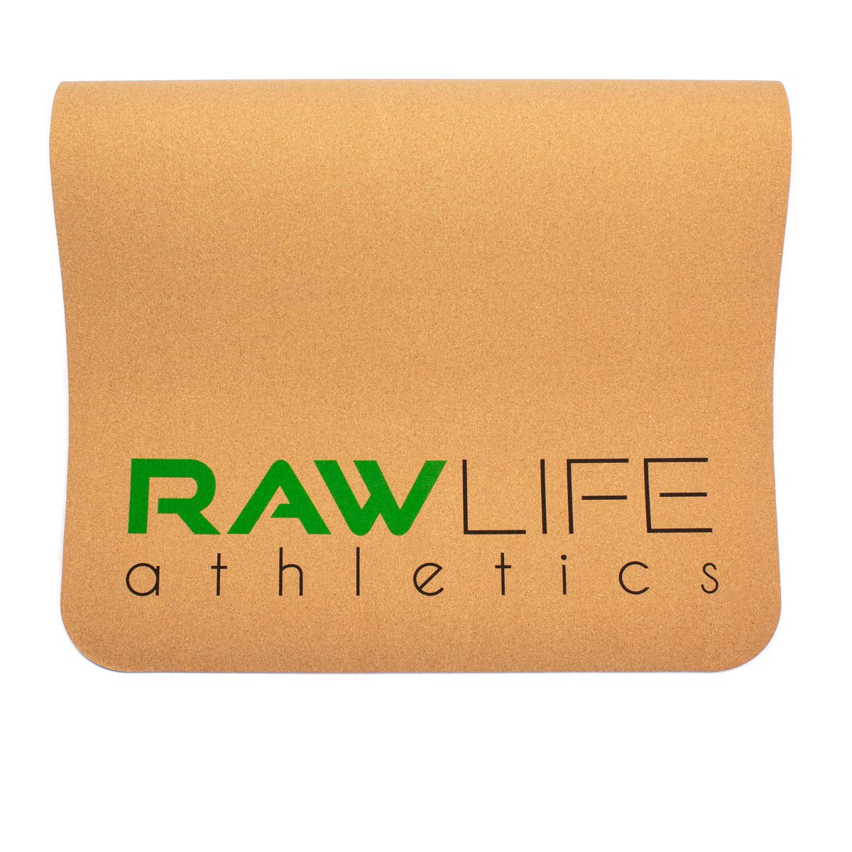 Raw Life Athletics Cork Yoga Mat - Non-Slip Surface - Sweat Resistant - 72" x 24" x 5mm Thick Natural