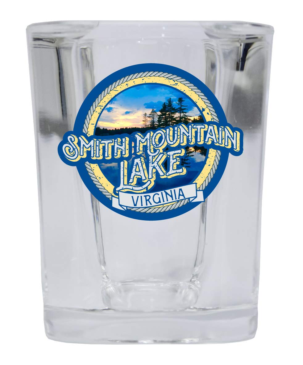 Smith Mountain Lake Virginia Square Shot Glass