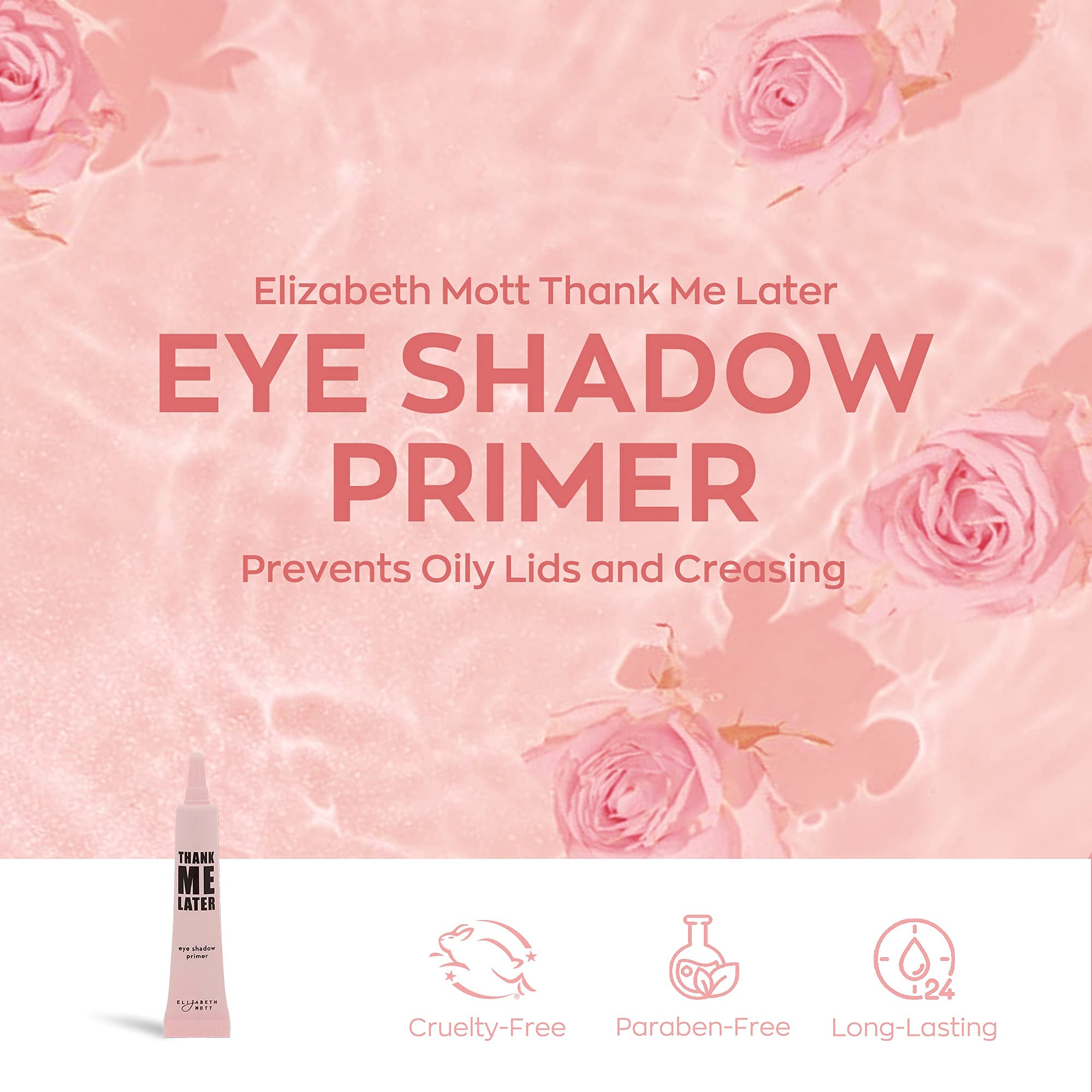 Thank Me Later Eye Primer for Long-Lasting Power Grip Makeup, Shine & Oil Control, Pore Minimizer, Hides Wrinkles & Fine Lines, Prevent Creasing for All-Day Eye Makeup Wear-10g