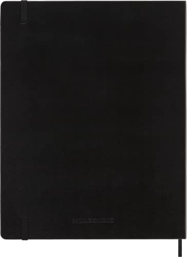 Moleskine Classic Notebook, Hard Cover, XXL (8.5" x 11") Plain/Blank, Black, 192 Pages