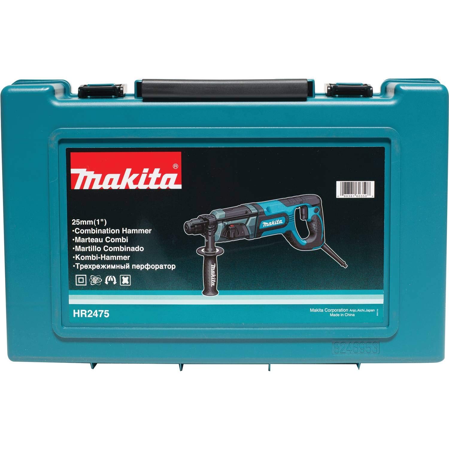 Makita HR2475 1" Rotary Hammer, accepts SDS-PLUS bits (D-handle)
