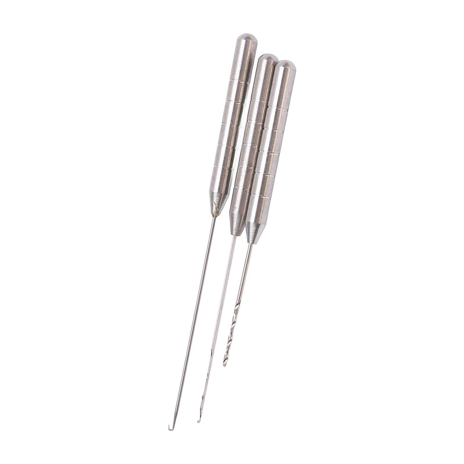 Vifemify Bait Pin Set 3 in 1 Combo Set Aluminum Carp Drill Fishing Tackle Rigging Tool Kit Bait Pins for All Kinds of Fish