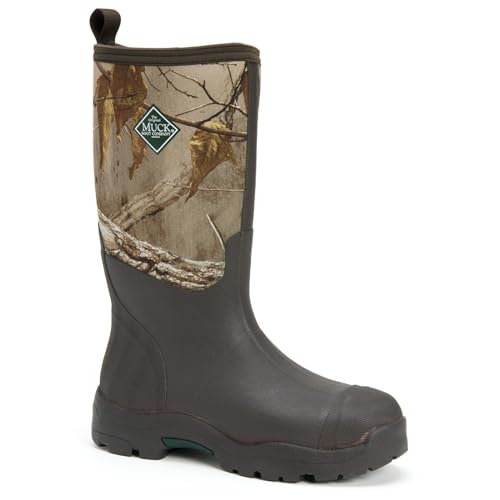 Muck Boots Unisex Wellington Boots Rain, Brown Bark Real Tree Xtra, 8 US Men