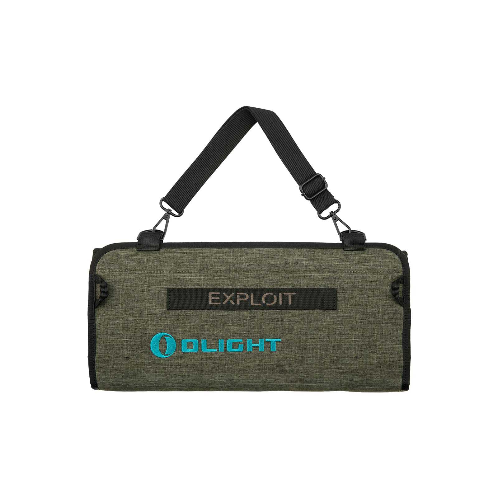 OLIGHT Exploit Multifunctional Knifebag, EDC Display Storage Bag with Detachable Pouch, Double-Layer Large-Capacity Organizer with 20 Slots for Pocket Flashlights and EDC Tools (ODG)