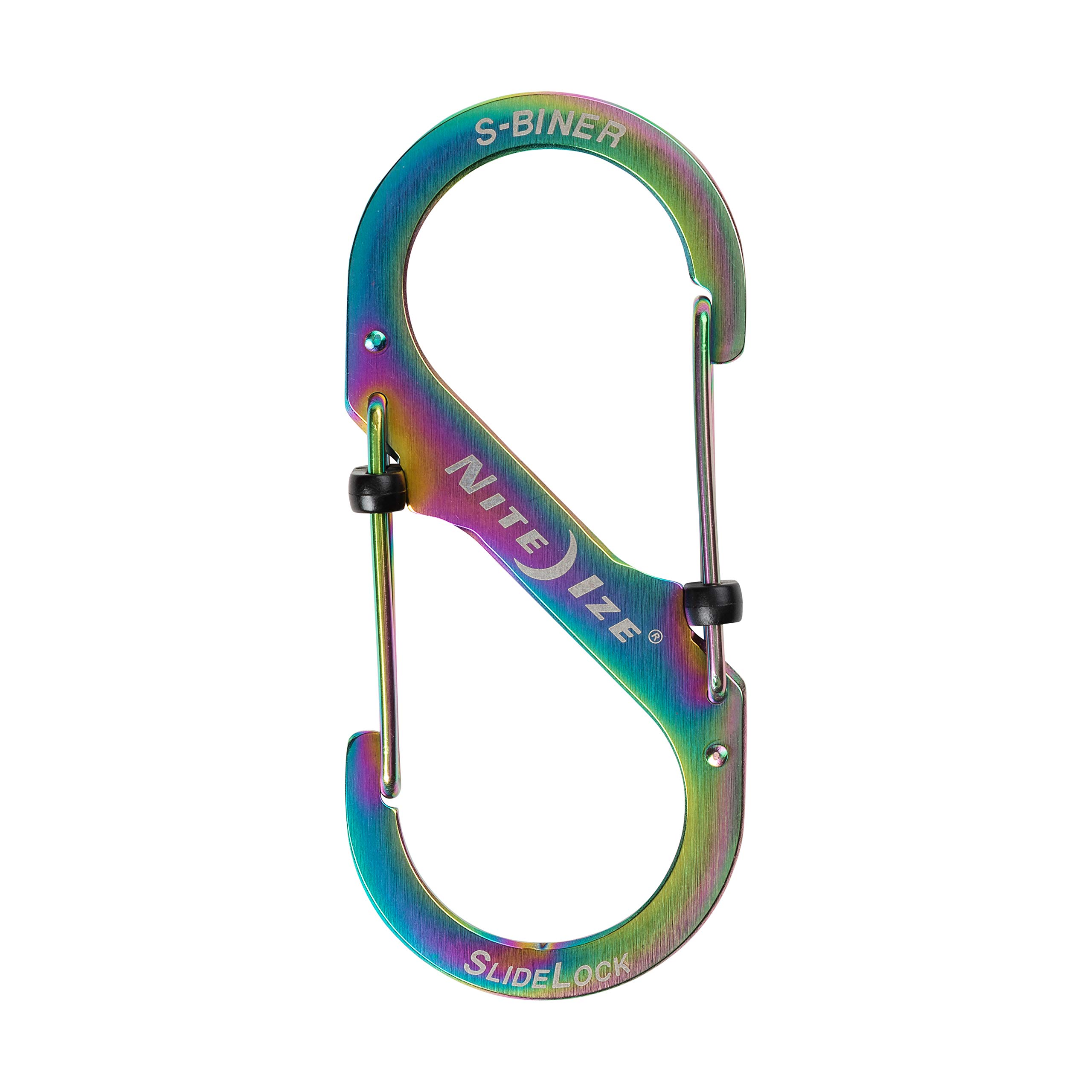 Nite Ize S-Biner SlideLock Stainless Steel, Size #4, Spectrum
