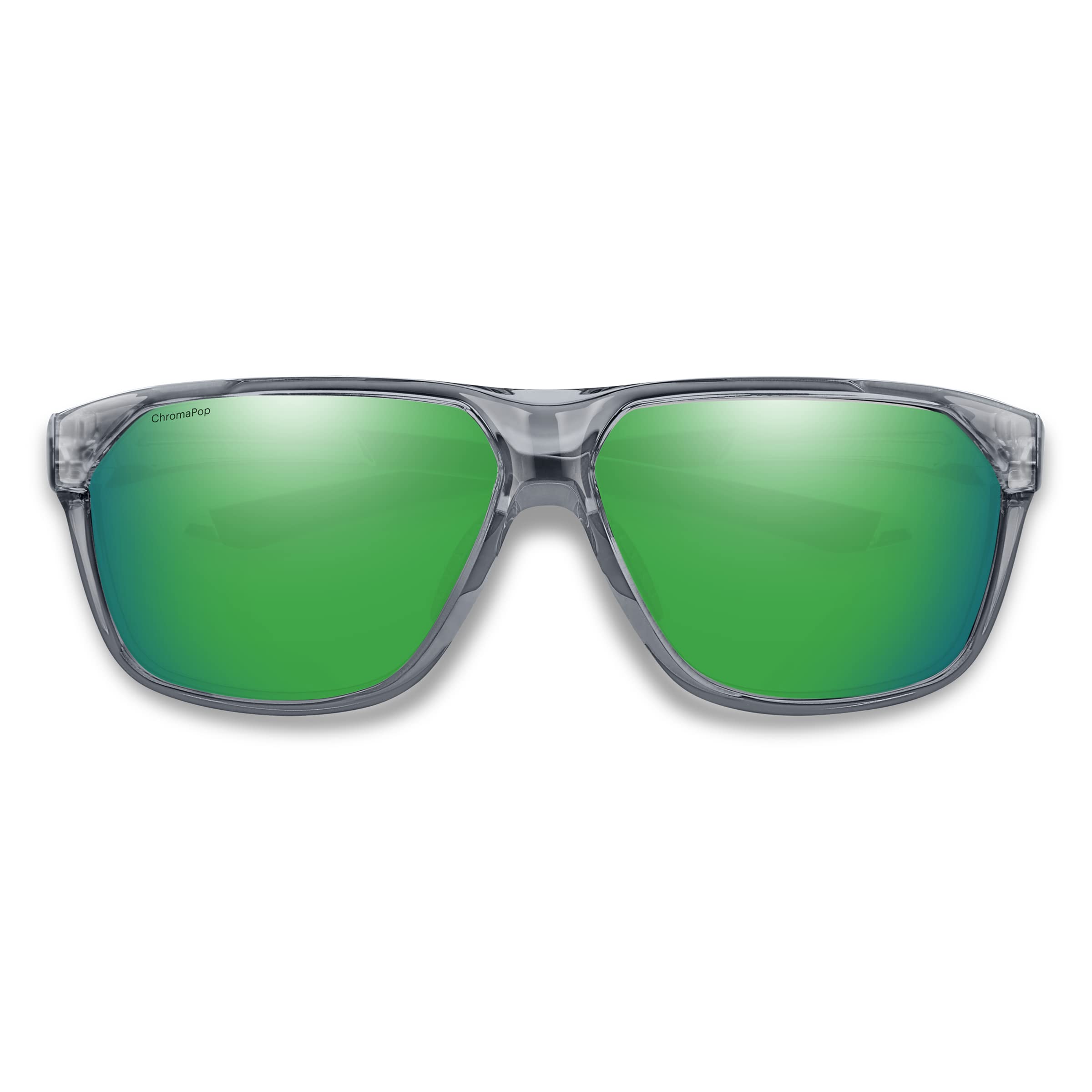 SMITH Leadout Sport & Performance Sunglasses - Cement Crystal | Chromapop Green Mirror