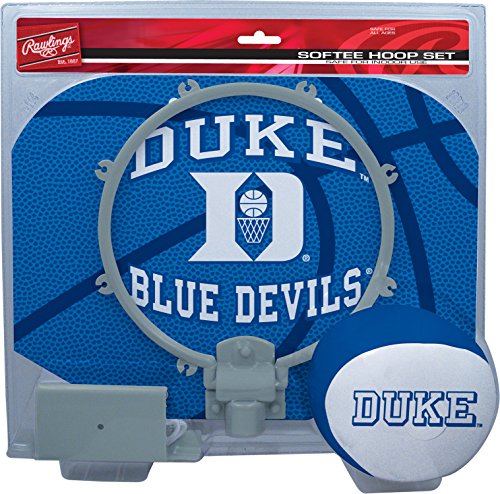 NCAA Duke Blue Devils Kids Slam Dunk Hoop Set, Blue, Small