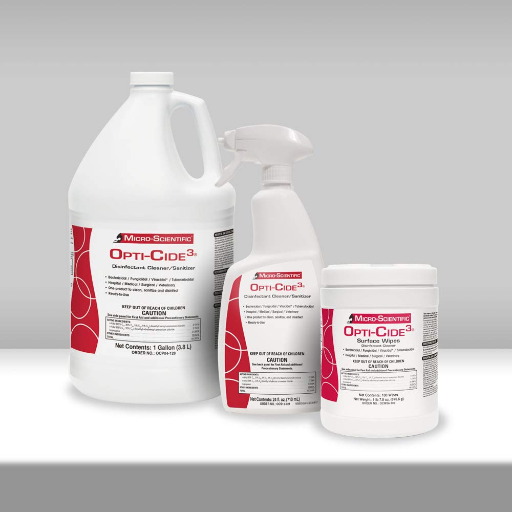 Micro-Scientific - OCS12-024 Opti-Cide3 Healthcare Grade Disinfectant Cleaner and Sanitizer Spray, Model:NEMSI24SA