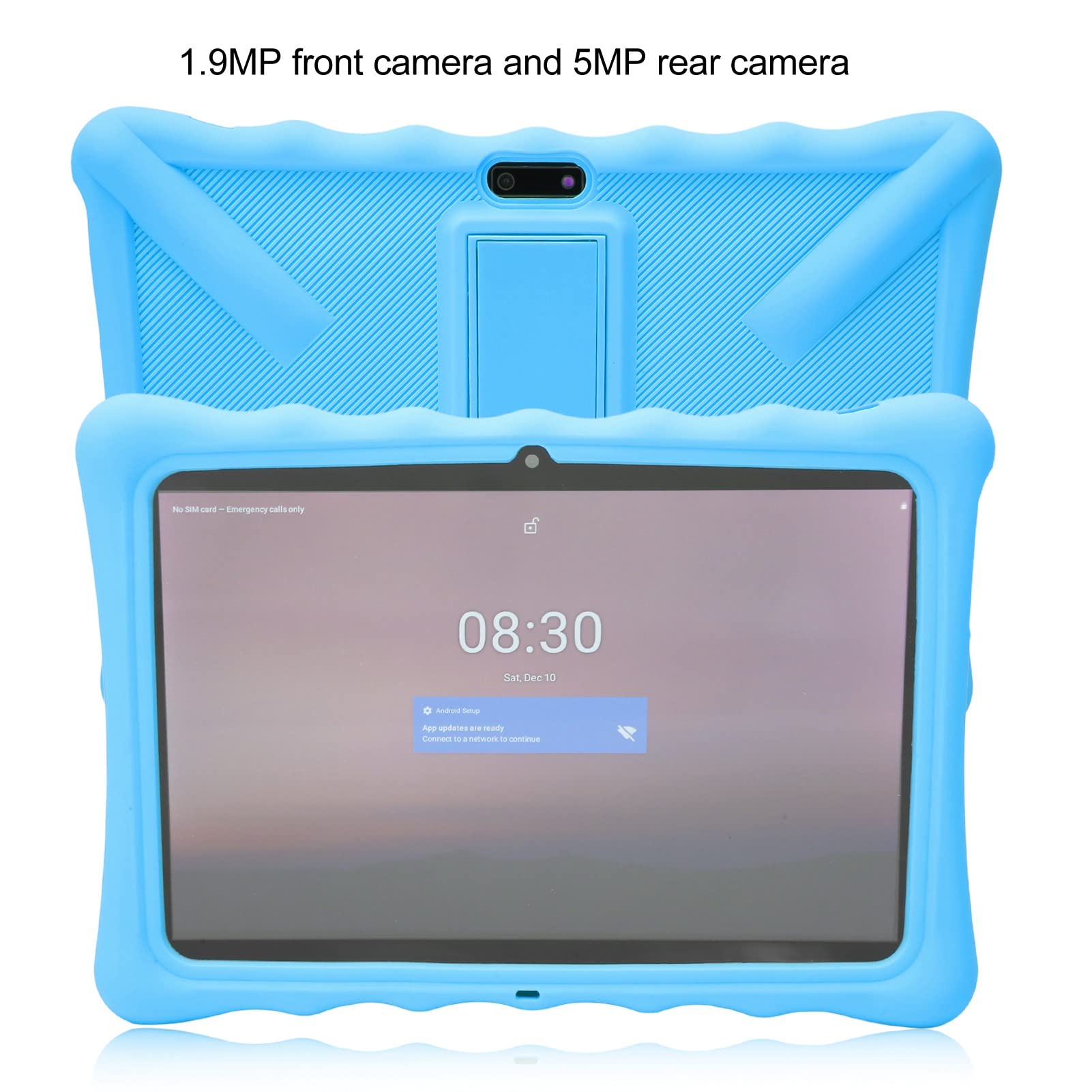 SHYEKYO Tablet PC, Kids Tablet Dual Camera IPS Screen 2GB RAM 32GB ROM Quad Core CPU Parental Control 10.1 Inch for Education (US Plug)