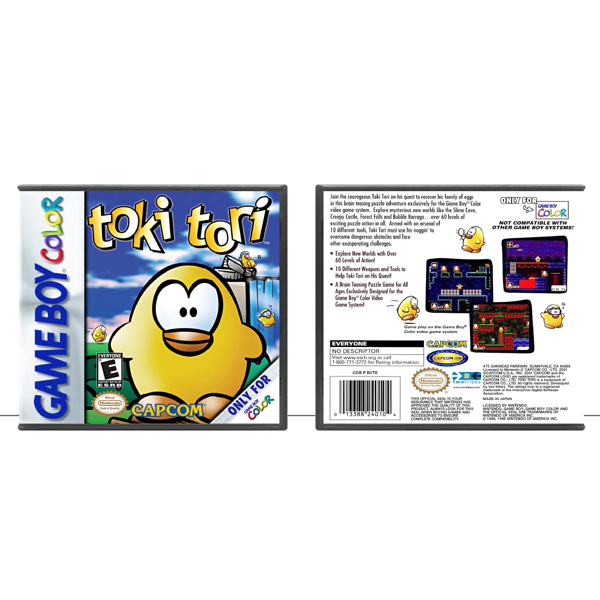 Toki Tori | (GBC) Game Boy Color - Game Case Only - No Game
