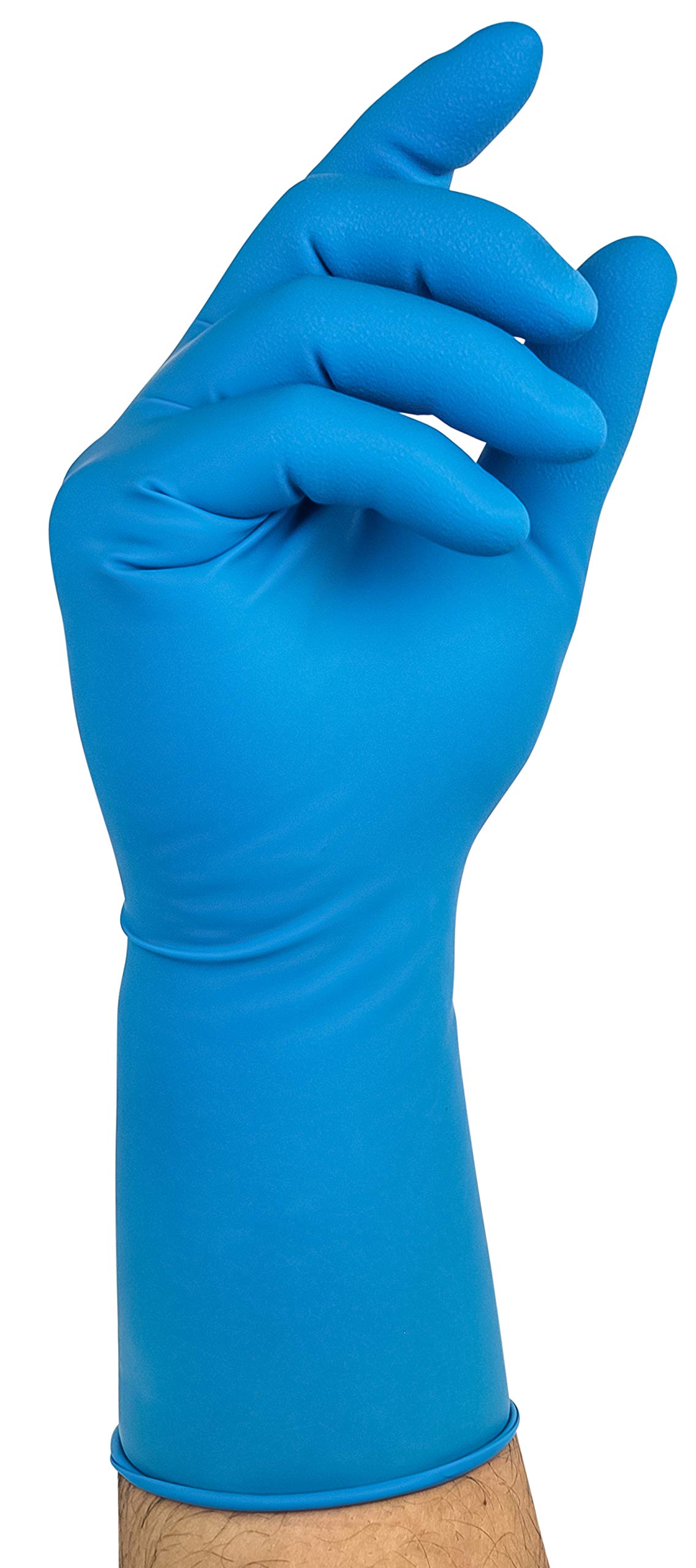 Microflex SafeGrip SG-375 Extra Thick Disposable Latex Gloves for Life Sciences, Automotive w/Textured Fingertips - XL, Blue (Box of 50)