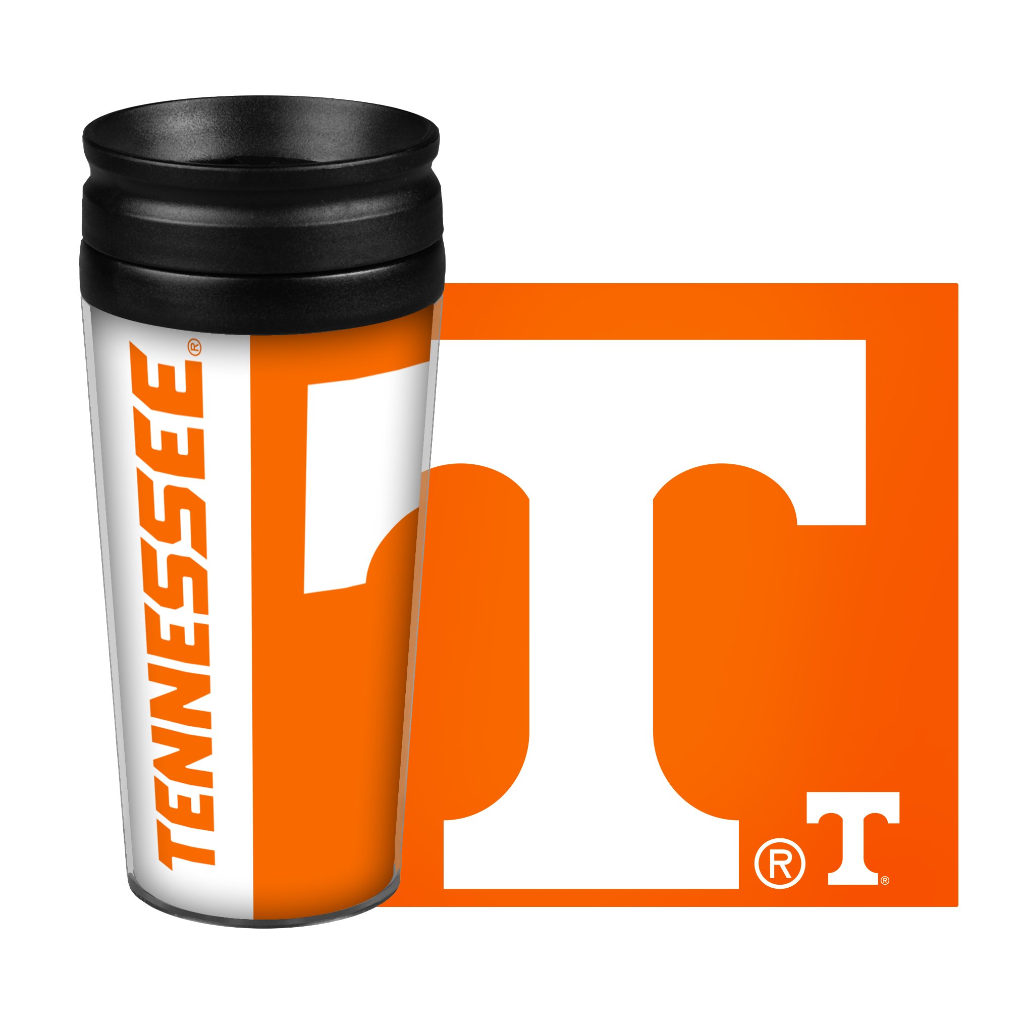 NCAA Tennessee Volunteers Hype Full Wrap Travel Tumbler, 14-ounce