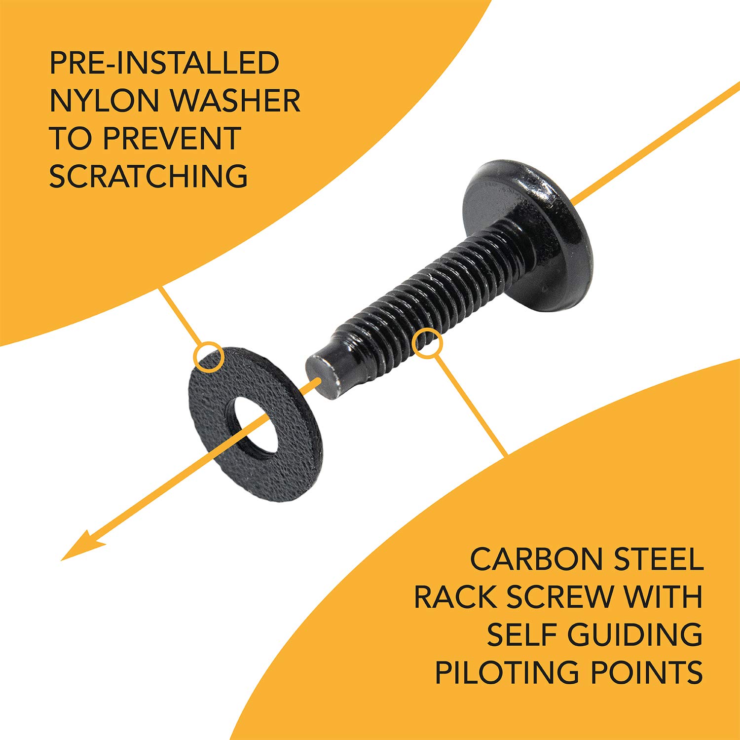 Rack Screws 10-32 Screws [50pk]. Use 10-32 Rack Screws as Rack Mount Screws, Server Rack Screws, Network Rack Screws, Rack Screws Audio and Rackmount Screws. 10/32 Rack Screws with Nylon Rack Washers