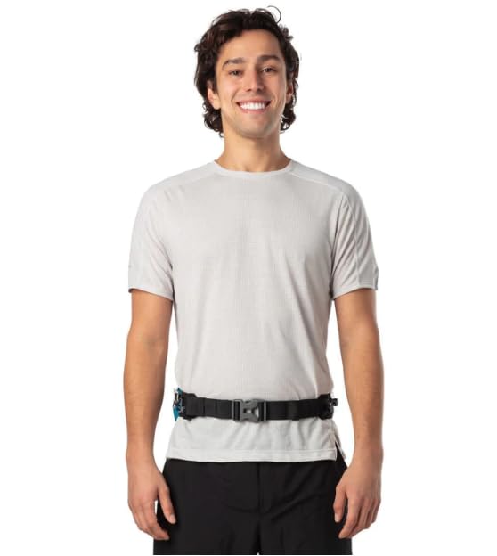 Nathan Hydration Insulated Running Belt Trail Mix Plus - Adjustable Running Belt – TrailMix Includes 2 Insulated Bottles/Flask – with Storage Pockets. Fits Most iPhones (One Size, Black)