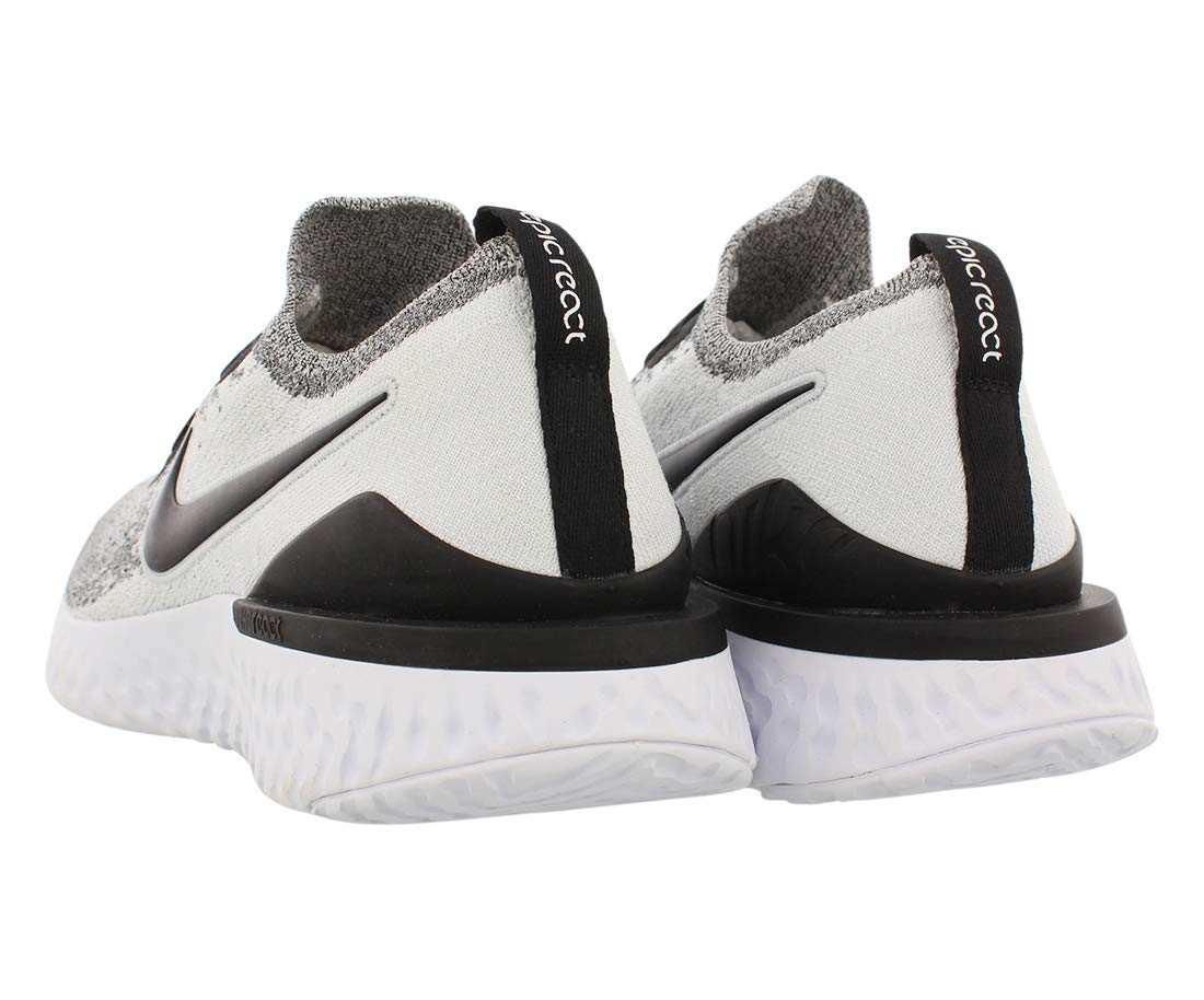 Nike Epic React Flyknit 2 Men's Running Shoe White/Black-Pure Platinum 9.0
