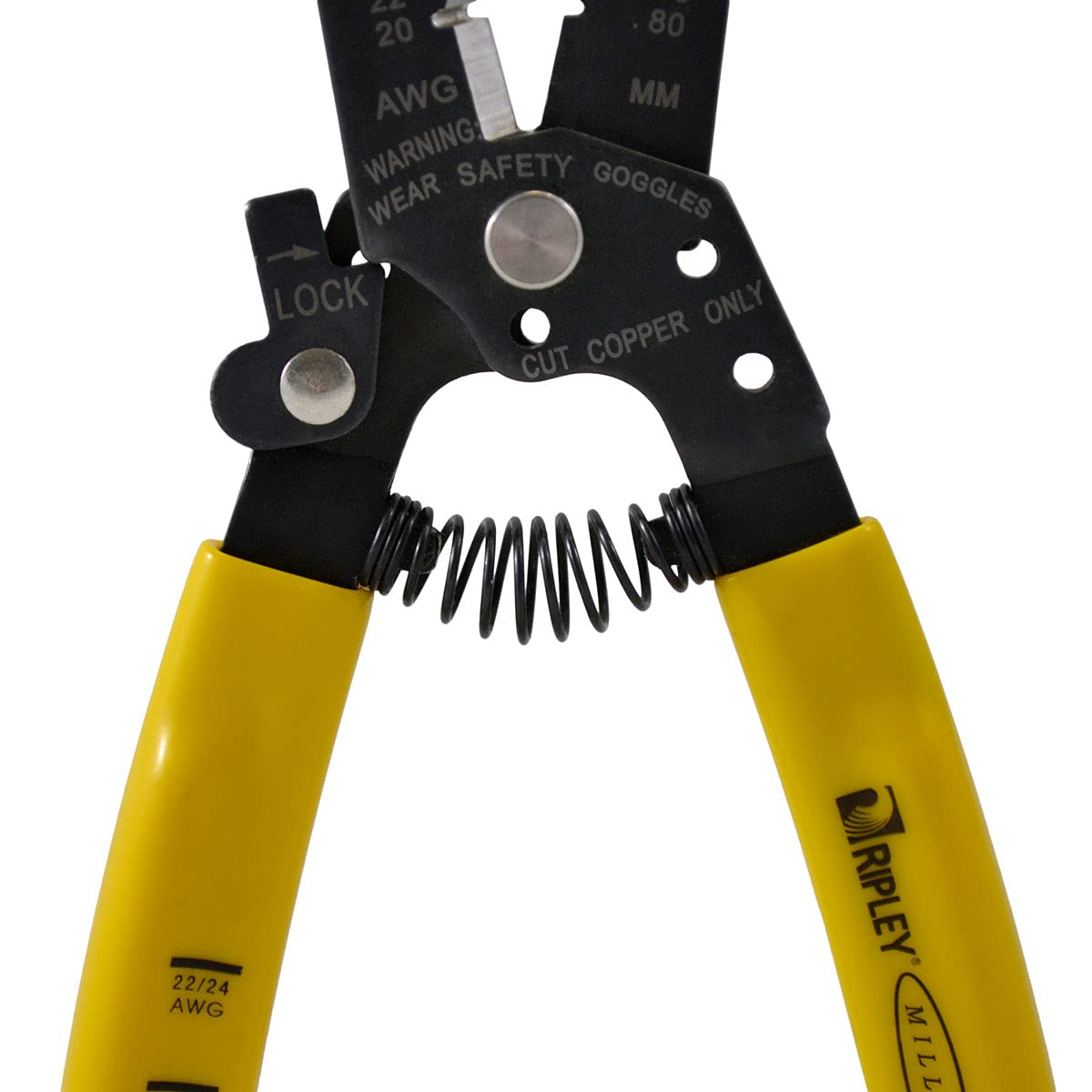Miller 821 Multiwire Stripper and Cutter for Professional Technicians, Electricians, and Installers, Easily Portable Tool, 26–16 AWG (0.4–1.3 mm)