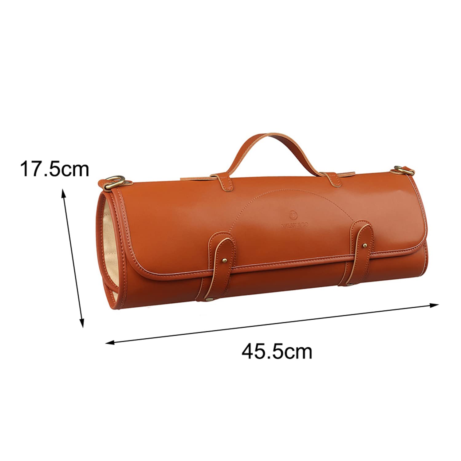 WLDOCA Kitchen Chef Knife Roll Bag Portable Cooking Shoulder Bag 11 Pocket Cooking Chef Knife Storage Pocket Gift for Cooking Enthusiasts,B,1