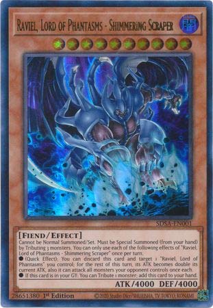 Raviel, Lord of Phantasms - Shimmering Scraper - SDSB-EN001 - Ultra Rare - 1st Edition